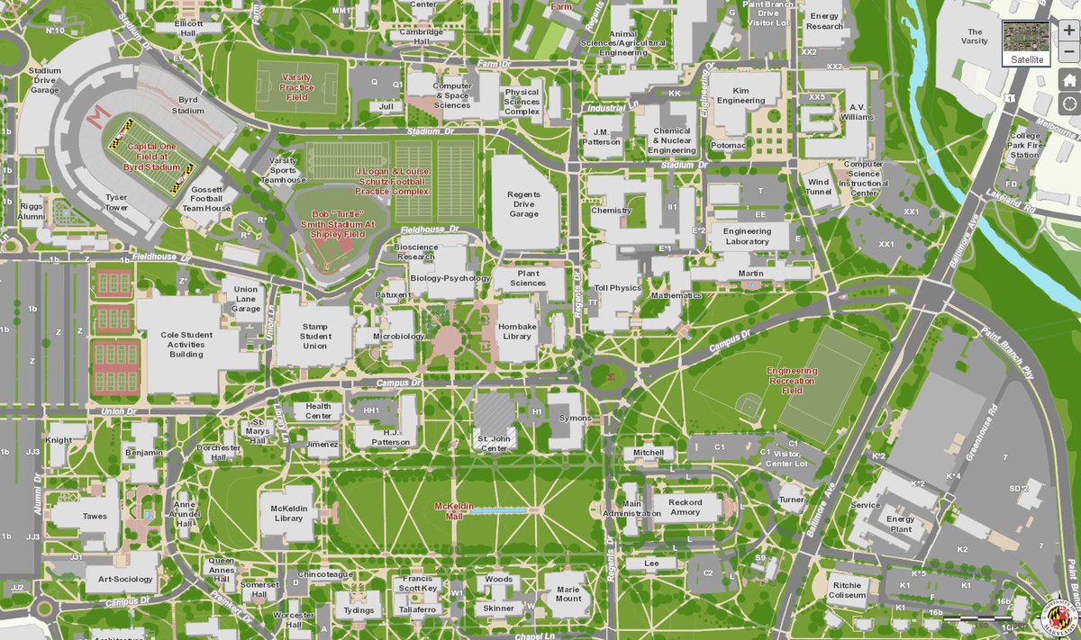 University Of Maryland Campus Map Campus Maps On The App Store