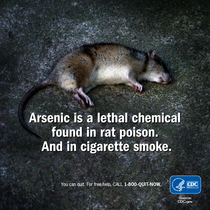 Arsenic. Found in rat poison and cigarette smoke ThingsToRunFrom | CDC ...