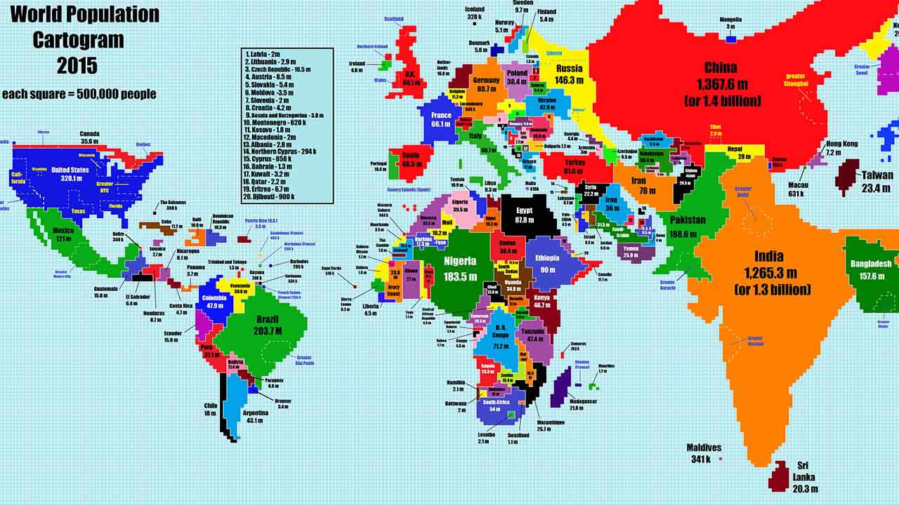 Cool World Map With Countries