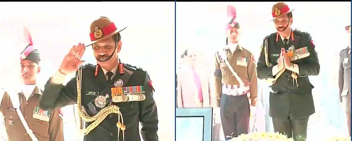Delhi: Army Chief General Dalbir Singh Suhag pays his last respects to ...