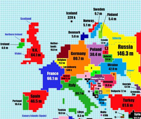 Amazing map made using Microsoft Paint depicts countries according to ...