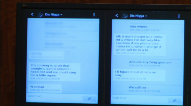 Text messages exchanged between AaronHernandez and Odin Lloyd the night ...