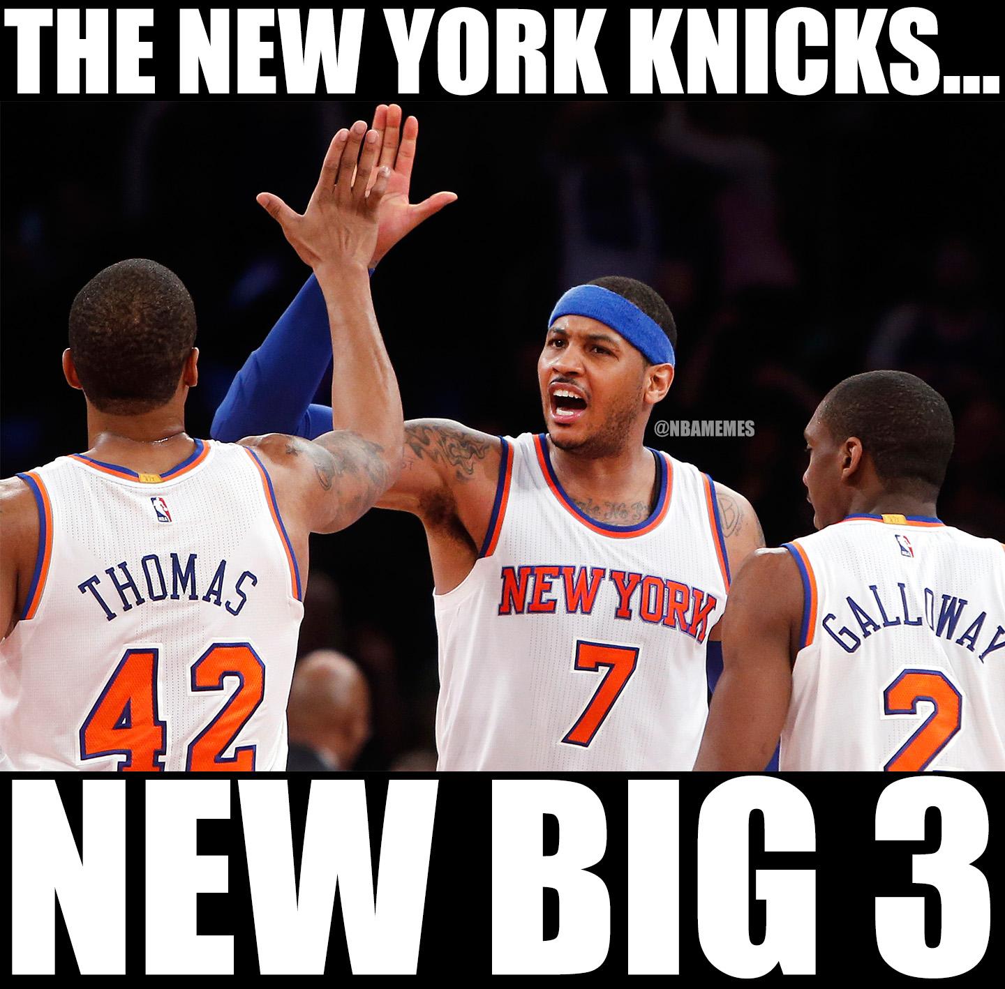 NBA Memes on Twitter: "New York Knicks New Big 3! http://t.co/fSDlOv33Cc"