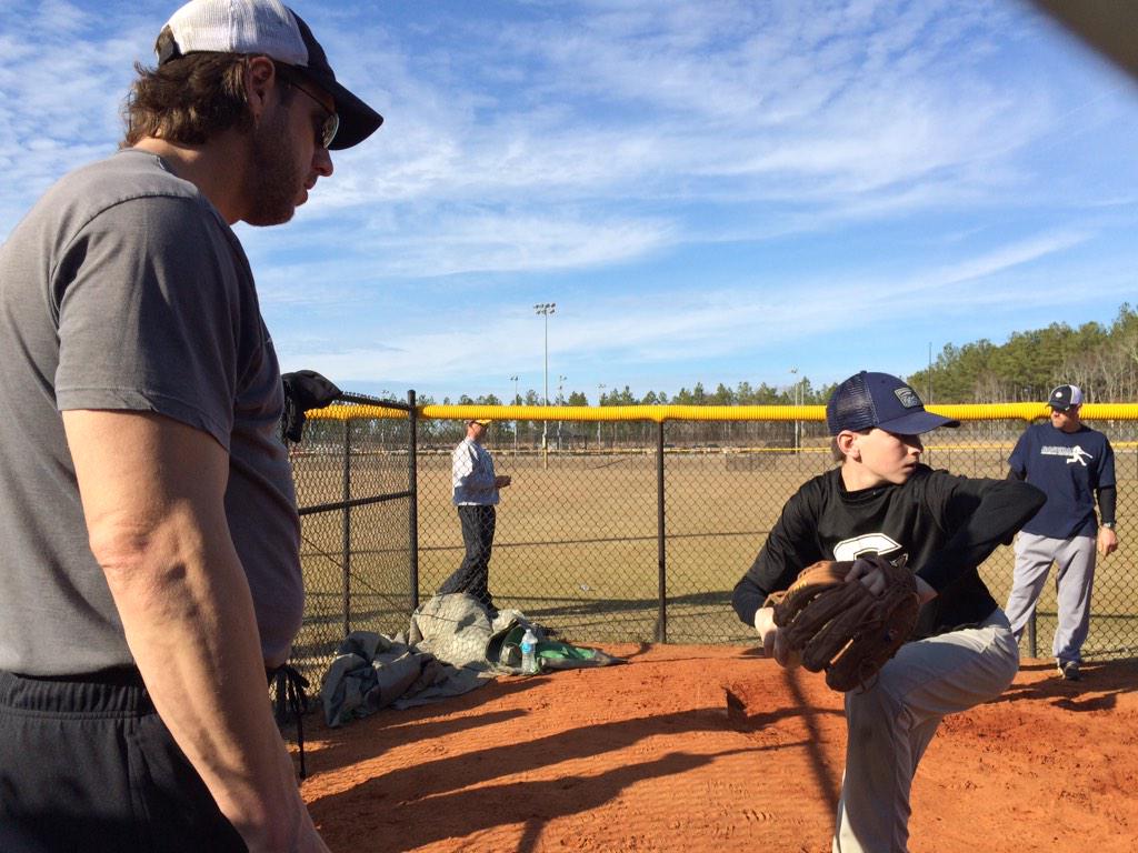 East Laurens high school had a one-day baseball camp today. John Rocker ...