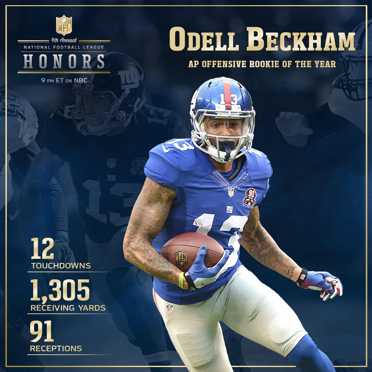 He got my vote. RT nfl: Congratulations to OBJ_3! 2014 Offensive Rookie ...