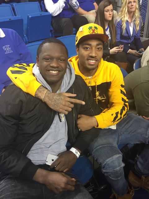 Julius Randle and James Young visited Rupp today