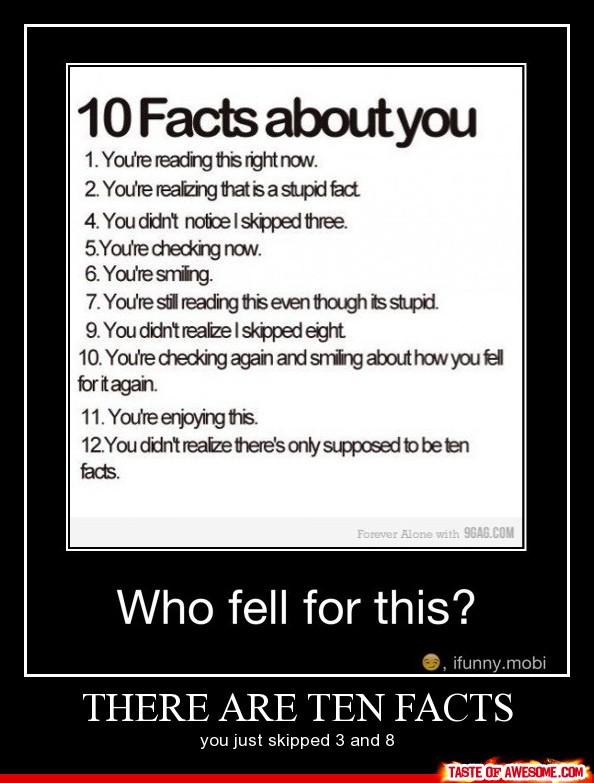 10 Facts I Know About You Joke