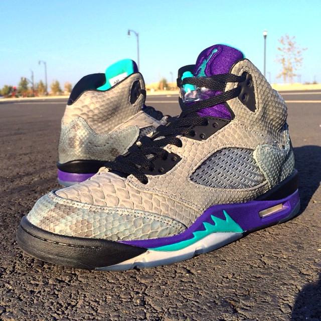 Jordan 5 Custom Grape
