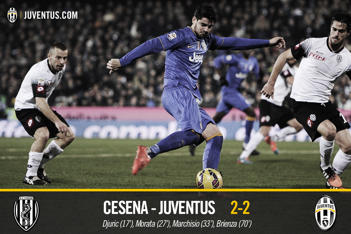 Review Serie A 2014-2015 Giornata 23: Cesena 2-2 Juventus – Edwin ...