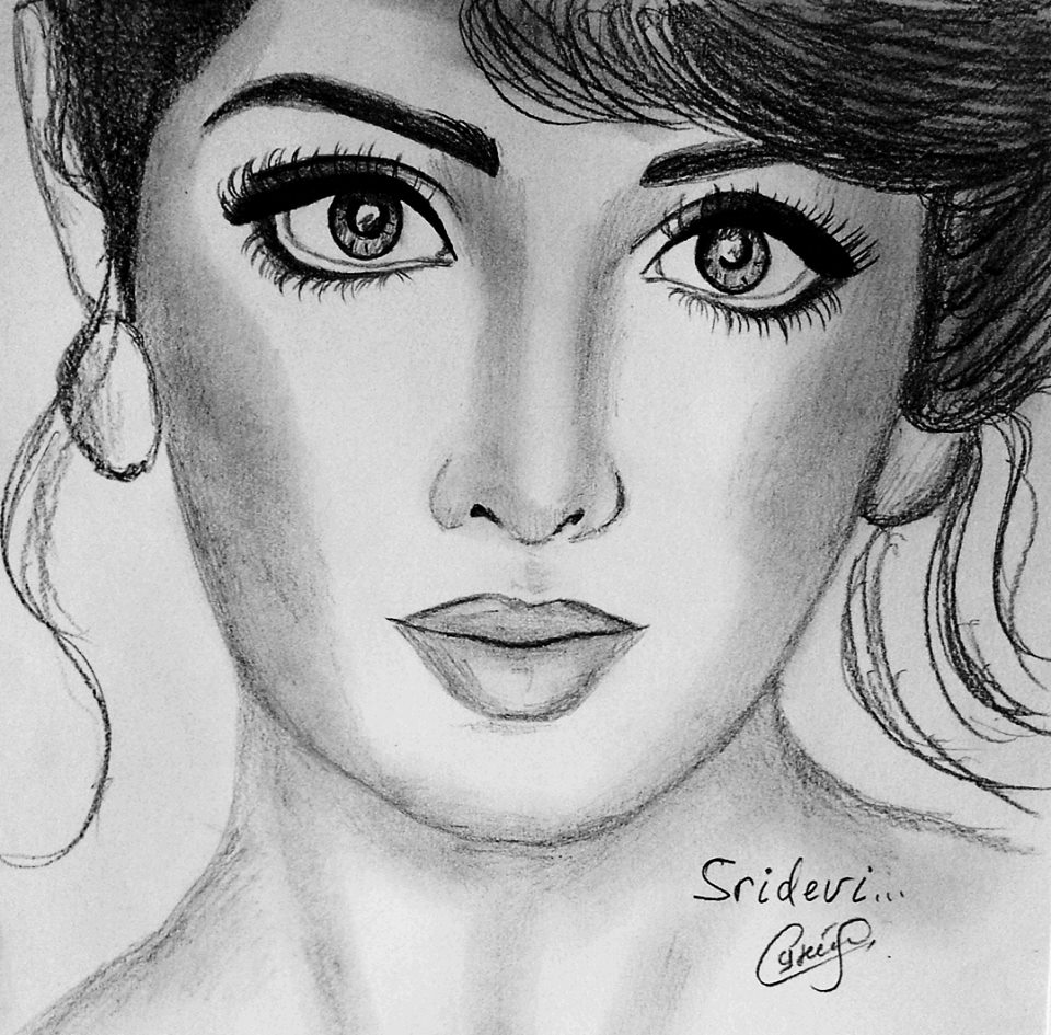 Sridevi Pencil Sketch: A Journey Through Her Memories
