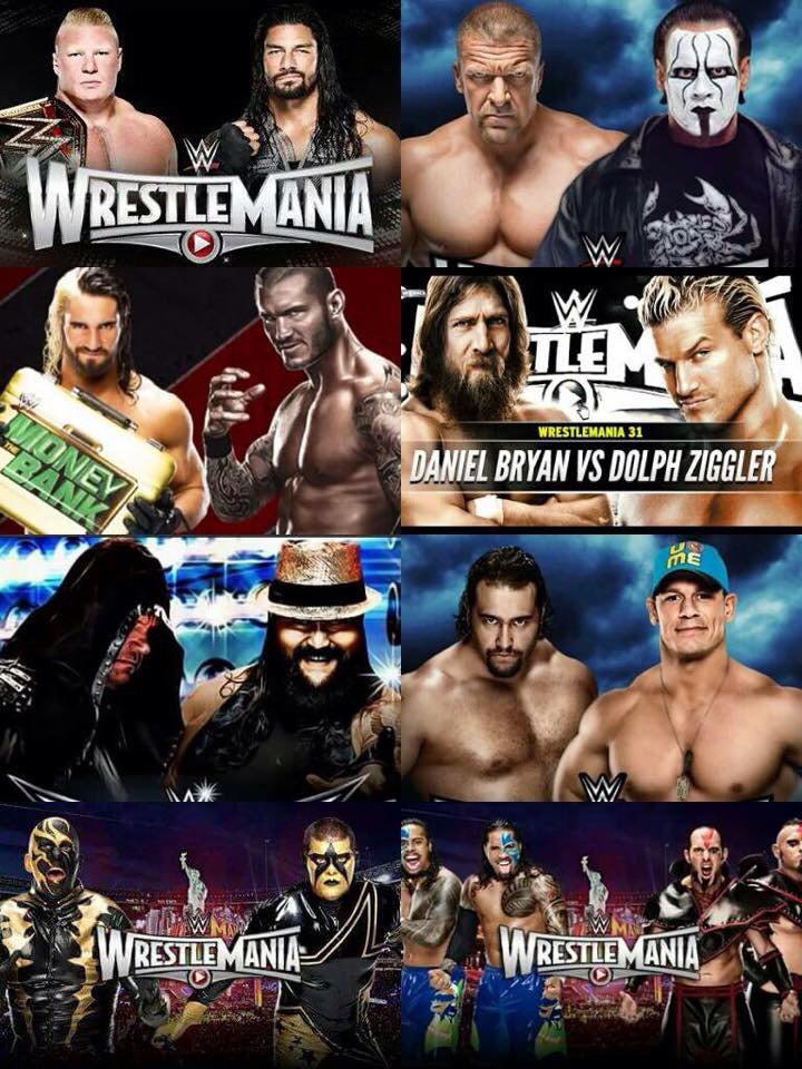 Wwe Wrestlemania 31 Matches