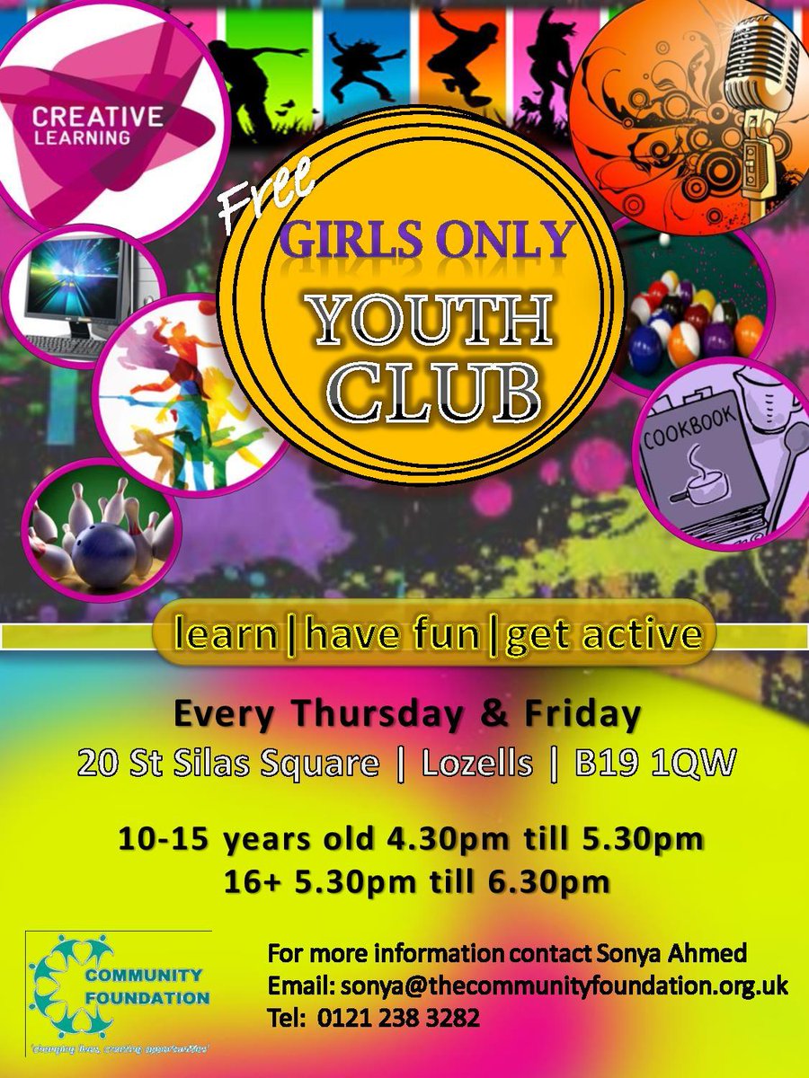 Regular event – Girls Only Youth Club, Birmingham | What's On Where