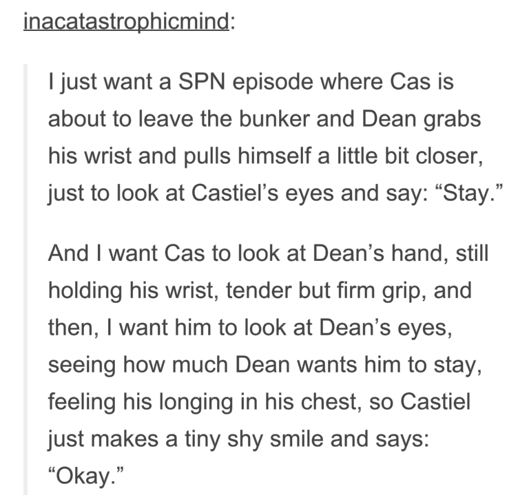 Supernatural Tumblr Posts