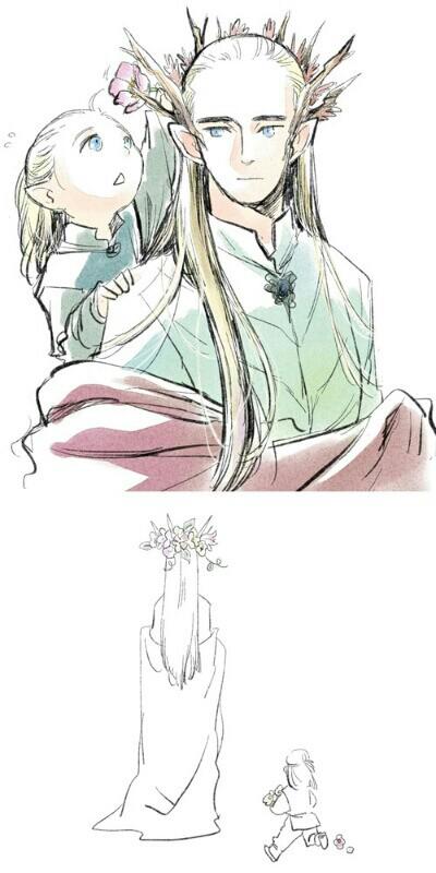 Thranduil And Baby Legolas