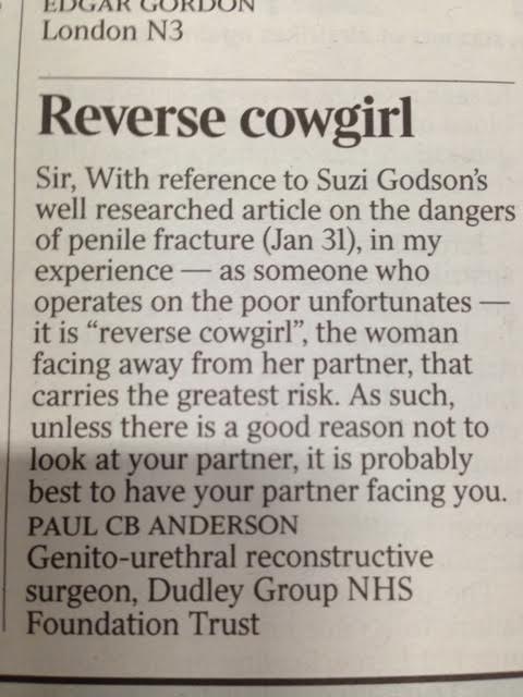 A Doctor Told The Times If You Have Sex In The Reverse Cowgirl Position