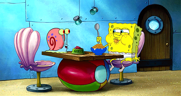 Spongebob Eating Breakfast