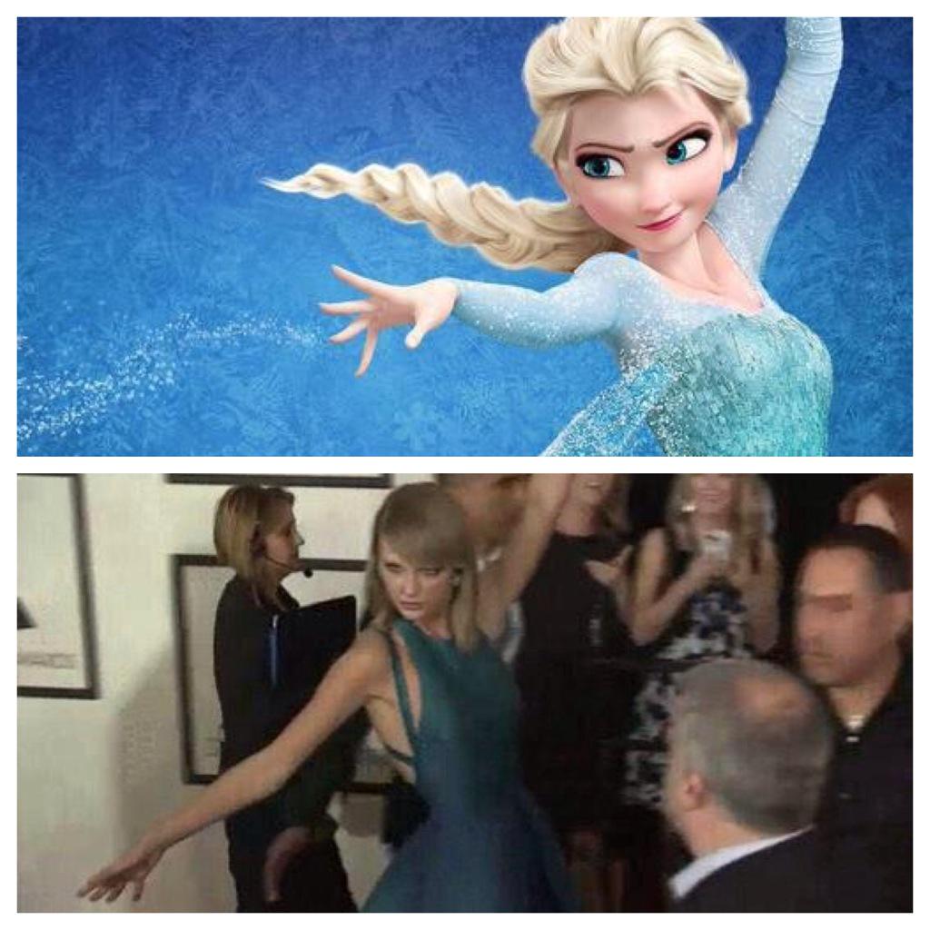 Hahaha! RT TheMarissaRosen: Taylor Swift auditioning for Elsa... Frozen ...