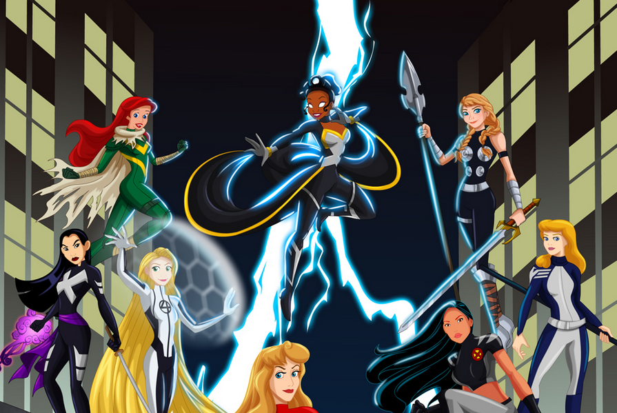 Disney Princesses As Marvel Superheroes