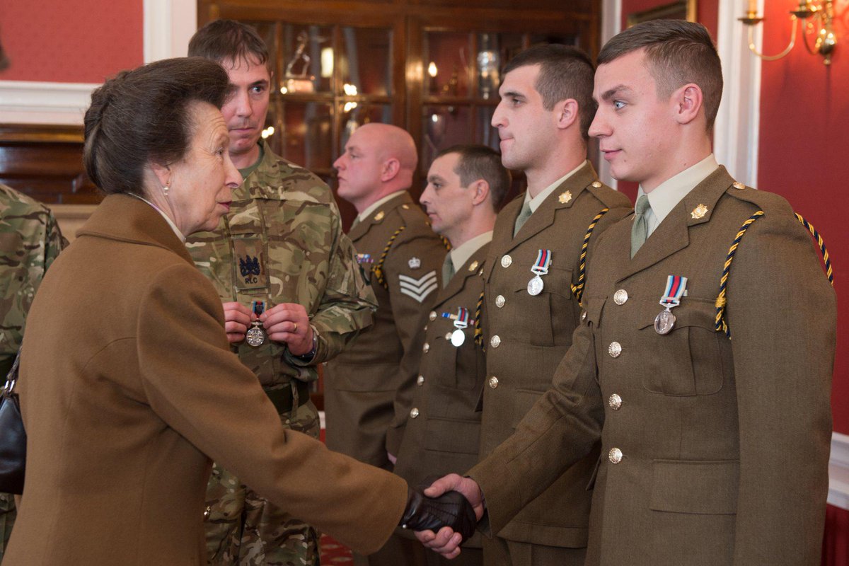 Soldiers of 7 Regiment RLC receive Afghanistan medals from HRH Princess ...
