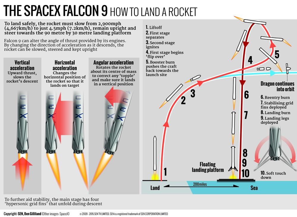 Spacex Infographic Landing