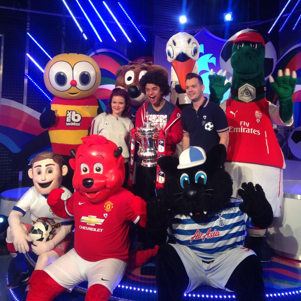 Red: Fred the Red had a great time at Blue Peter today launching the FA ...