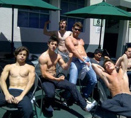 David Henrie Flexing