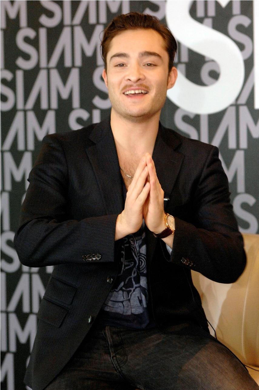 Ed Westwick Smiling Gossip Girl