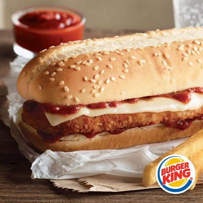 Burger King Chicken Parm Sandwich