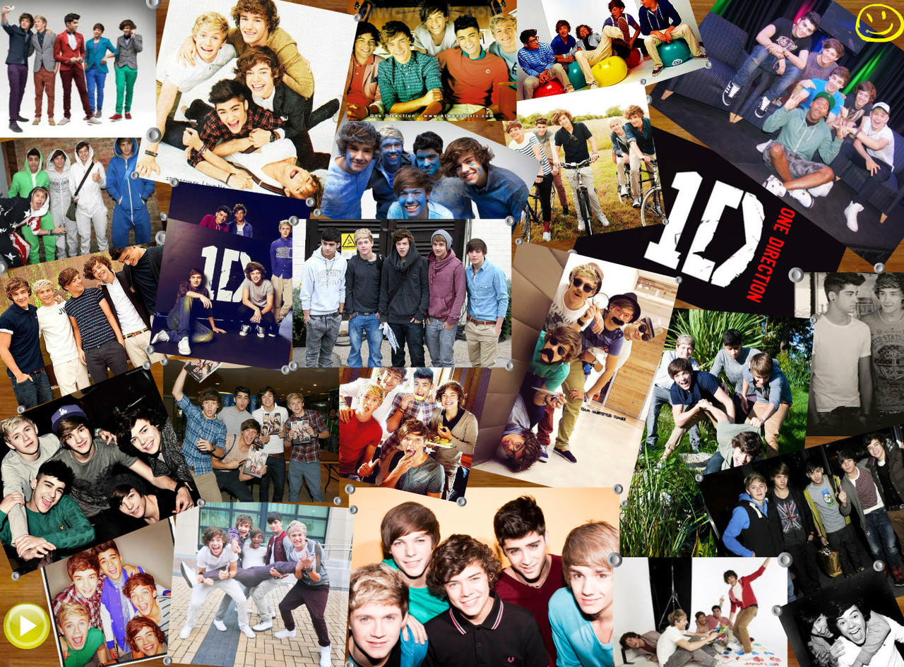 One Direction Collage Wallpaper