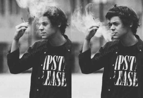 Harry Styles Smoking Cigarettes