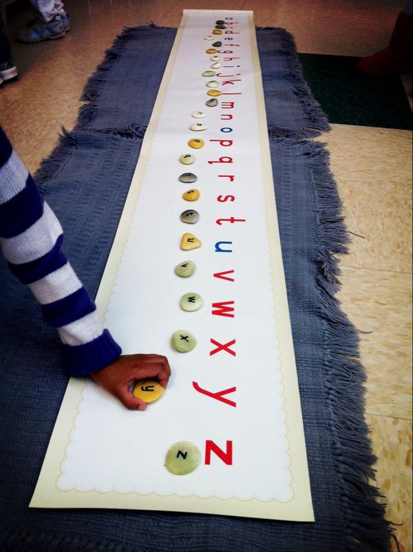 Montessori Mats on Twitter: "Using our Alphabet Roll at Sterling ...