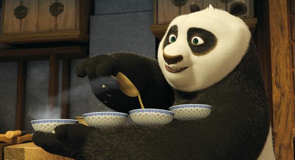 Kung Fu Panda Eating Noodles