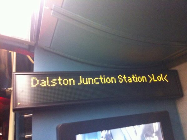 Even TFL seem to think Dalston's beyond a joke these days.. : r/london