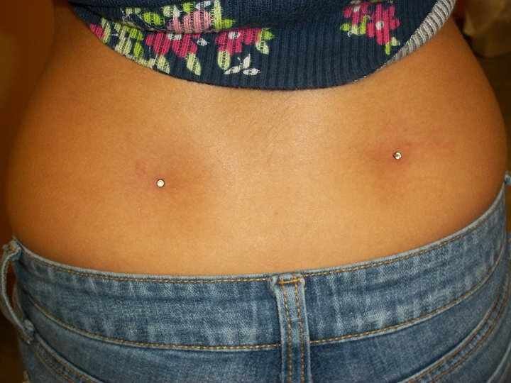 Back Dimple Dermal Piercing