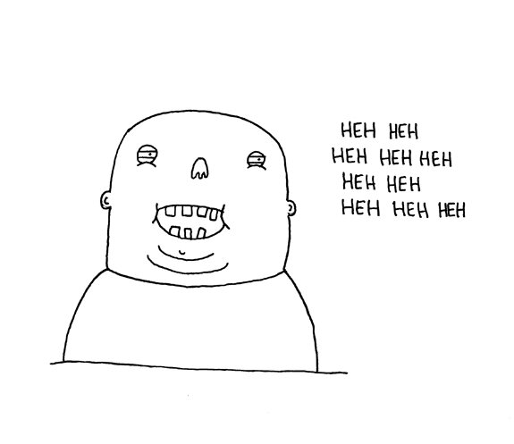 「heh heh heh 」poorly drawn linesの漫画