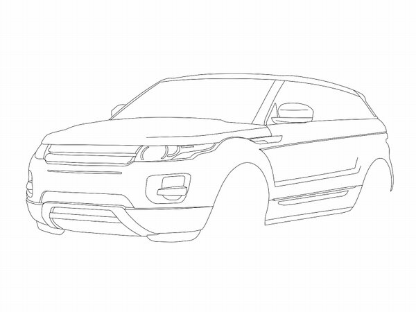 Range Rover Evoque Coloring Pages