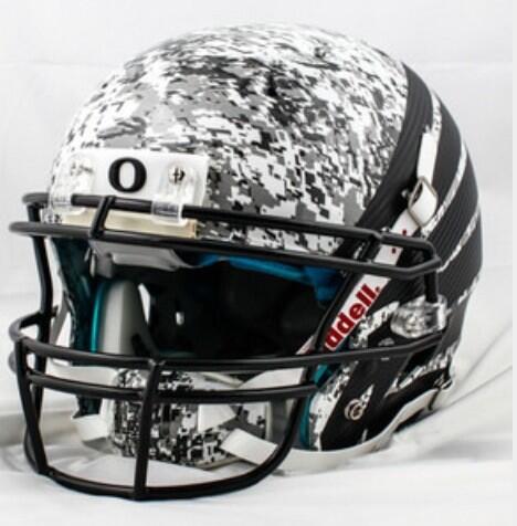 Oregon Ducks Camo Helmets