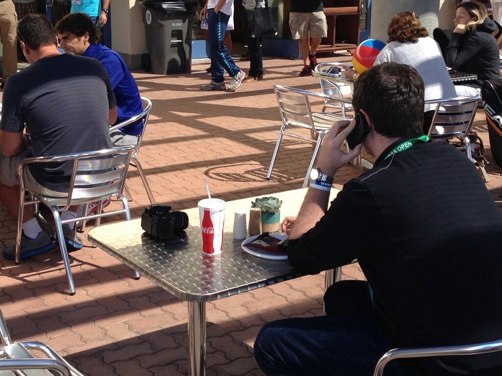 Roger Federer made a special guest appearance on the KSR postgame show
