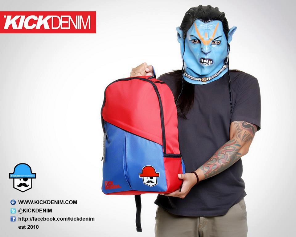 Tas Kick Denim Merah