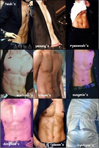 Super Junior Ryeowook Abs