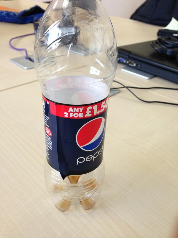 Empty Plastic Pepsi Bottle