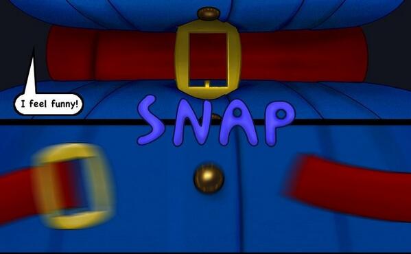 Violet Beauregarde Belt Popping