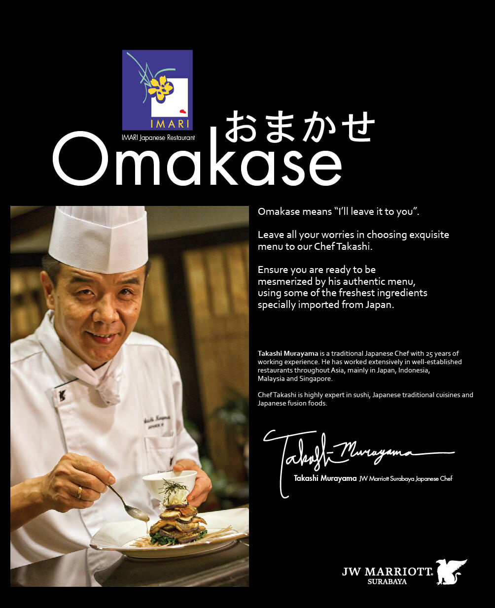 JW Marriott Surabaya on Twitter: "Imari Japanese Restaurant presents a theatrical dining ...