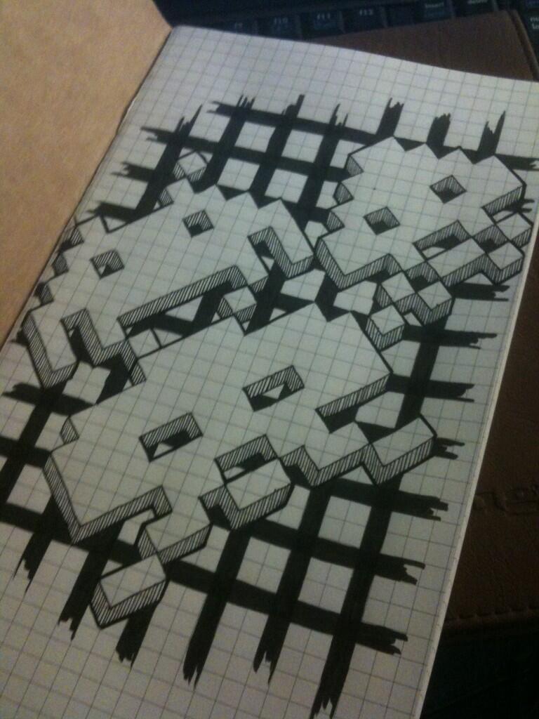 Cool Graph Paper Drawings