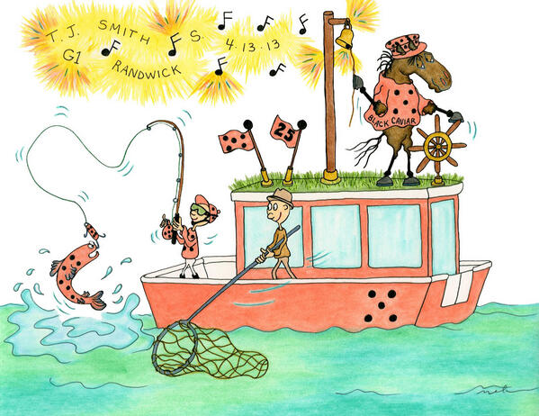 Black Caviar cartoon | Bel Esprit Winners Club