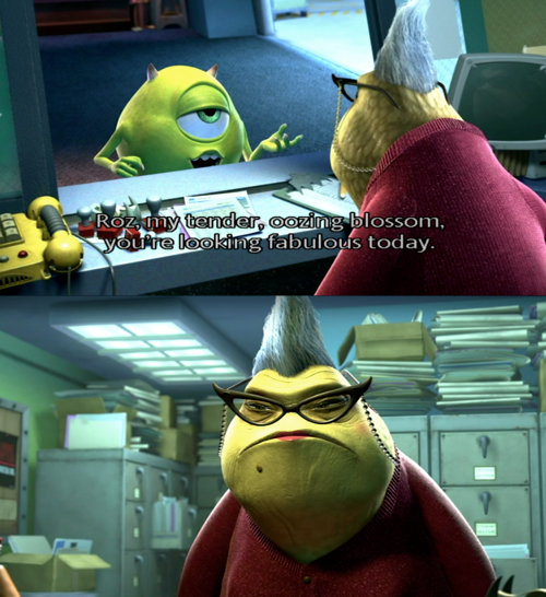 Roz Monsters Inc Paperwork