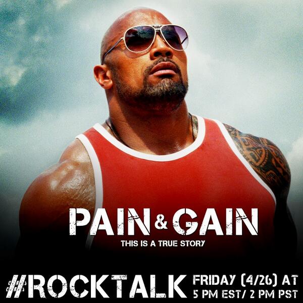 The Rock Pain And Gain Poster