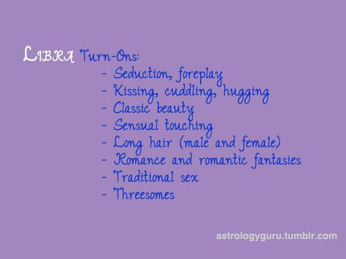 Libra Turn Ons