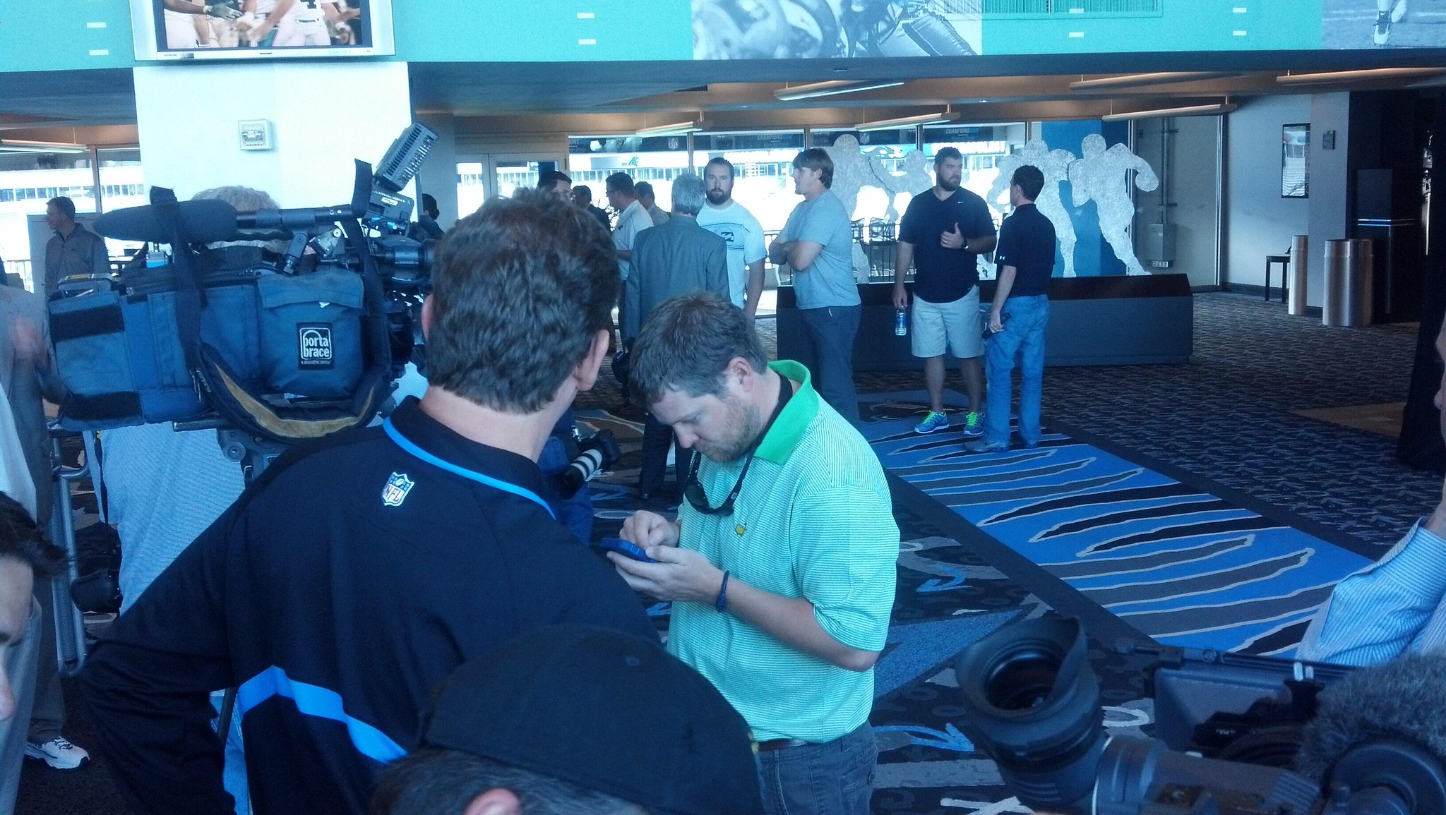 Leighton Grant on Twitter: "Getting ready for John #Kasay retirement announcement. #cltnews http ...