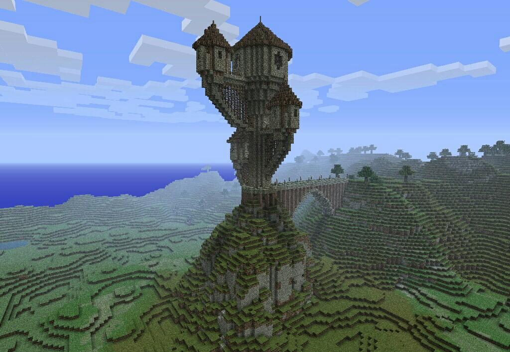 Minecraft Mountain Tower